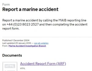 MAIB issues guidance to MGN 564 on marine incident reporting - The ...