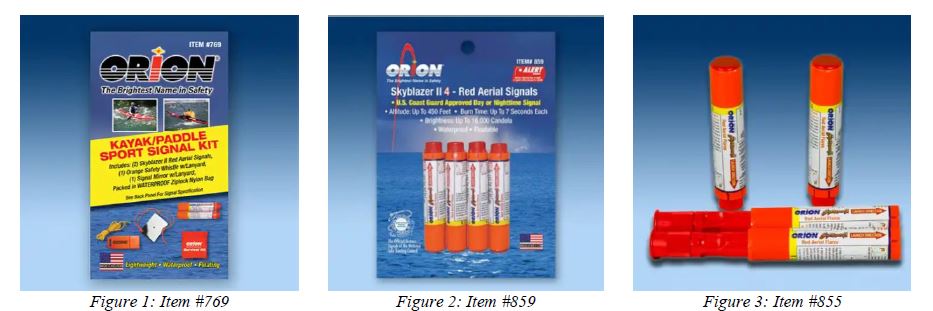 Safety recall of flares issued due to spontaneous combustion - The ...